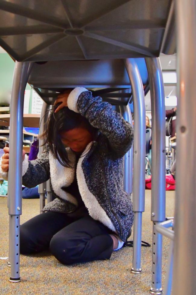 Great Washington Shakeout has students preparing for a major earthquake ...